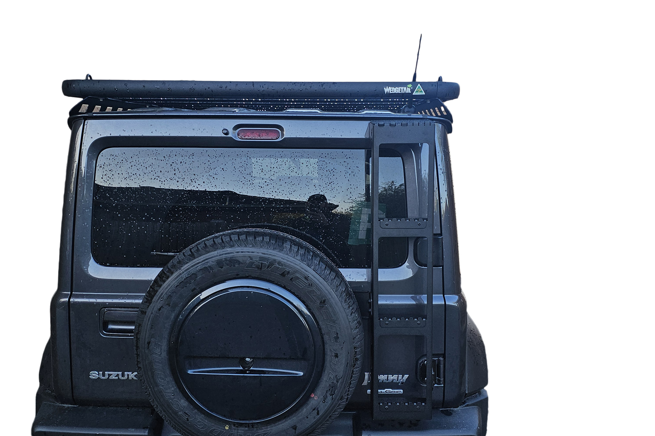 Wedgetail Rear door ladder to suit Suzuki Jimny 5 Door - Wedgetail